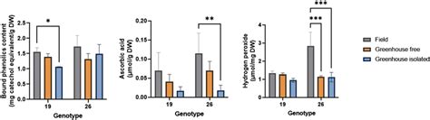 Detected Bound Phenol Content Ascorbic Acid And Hydrogen Peroxide