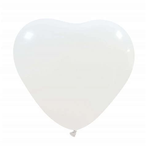 Partycolare Palloncini In Lattice 10 26 Cm Bianchi A Forma Di Cuore