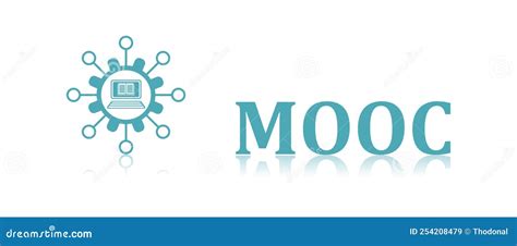 Concept Of Mooc Stock Illustration Illustration Of Application 254208479