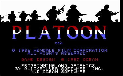 Platoon Download 1987 Arcade Action Game