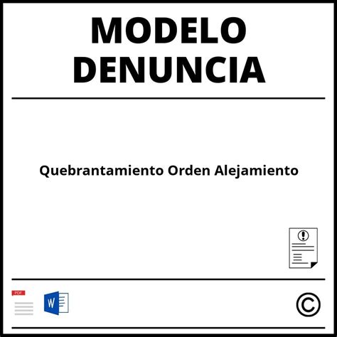 Modelo De Denuncia Por Denuncia Falsa