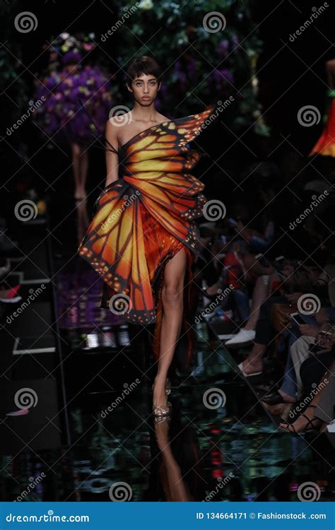 Yasmin Wijnaldum Walks The Runway At The Moschino Ready To Wear Spring