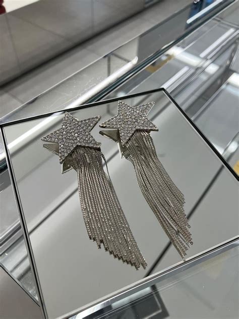 Saint Laurent Paris 🔥grail🔥saint Laurent Silver Star Earrings Grailed