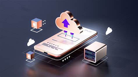 클라우드 컴퓨팅 기술과 빅 데이터 개념은 렌더링 옆에 클라우드 아이콘과 작은 서버가 있는 스마트폰으로 묘사it 3d 건설 플랫폼에 대한 스톡 사진 및 기타 이미지 Istock