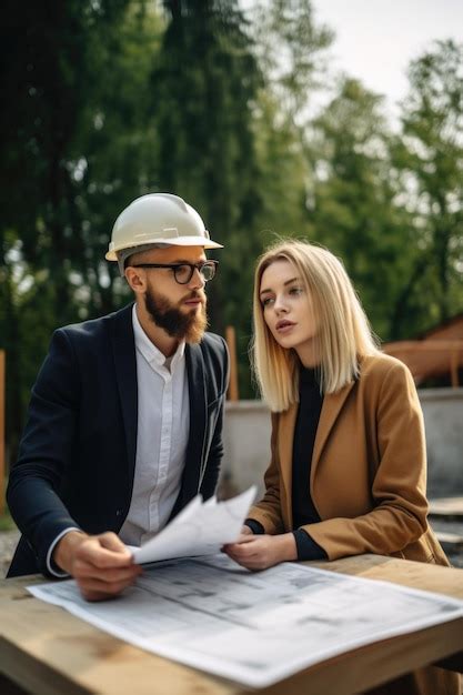 Premium Photo Shot Of A Young Male Architect Consulting His Client On