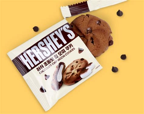 Hersheys Chocolate Chip Mochi Cookies 240g 20g X 12ea Korean Snack