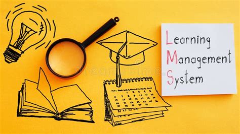 Sistema De Gestión Del Aprendizaje Lms Se Muestra Usando El Texto Foto
