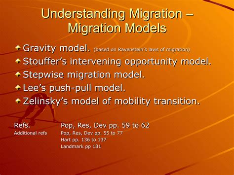 Population 6 Migration Models Ppt