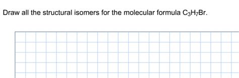Answered Draw All The Structural Isomers For The Bartleby