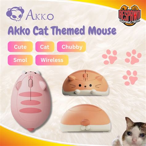 Akko Cat Themed Cute Mouse Respawn Gaming Tech
