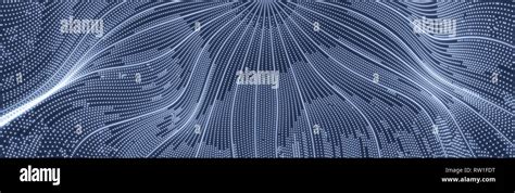 Abstract Science Or Technology Background Graphic Design Network Illustration With Particle