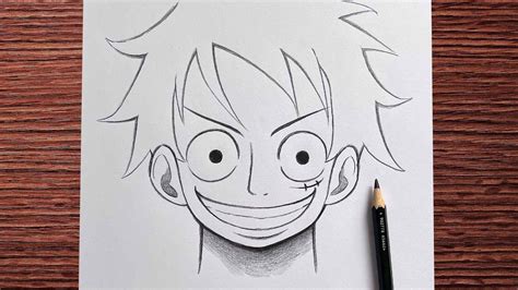 How To Draw Luffy Anime Sketch Easy Step By Step Youtube