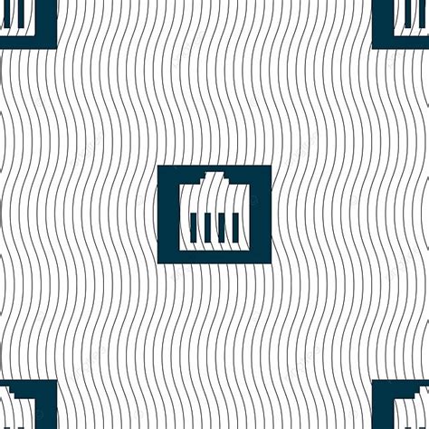Vector Seamless Pattern With Geometric Texture Featuring An Rj45 Icon Sign And Internet Cable
