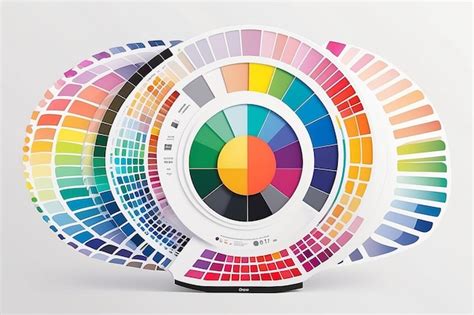 Color Picker Circle Design Material And 24 Hue Set Premium AI