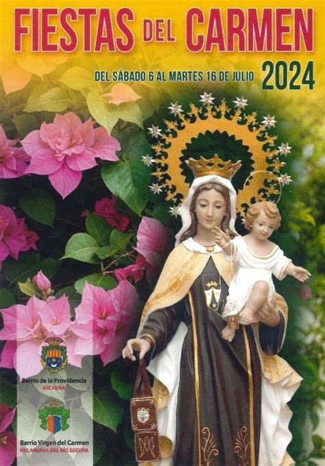 Programa Fiestas Del Barrio Del Carmen Villanueva Archena2024 La