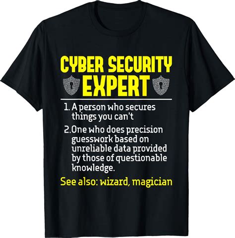 T Shirtcyber Security Expert Network Support Hacker Programmer T