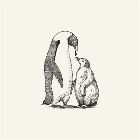 King Penguin Realistic Composition Royalty Free Vector Image