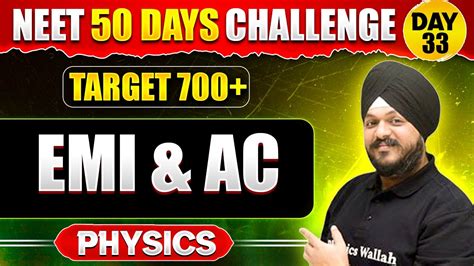 Emi And Ac In One Shot Physics In Pure English Day 33 Neet 50
