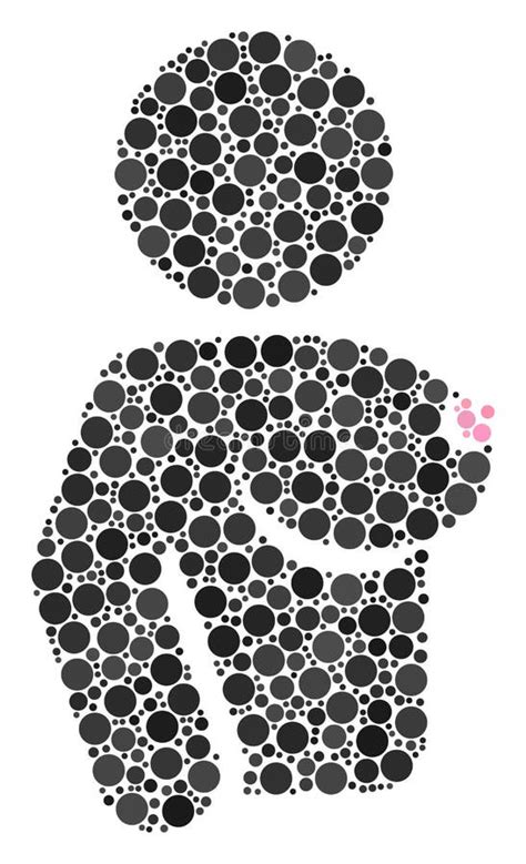 Naked Woman Mosaic Of Dots Stock Vector Illustration Of Gender