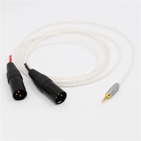 7n Occ Silver Plated Cord 25mm Balanced To Dual 3pin Xlr Male Hifi