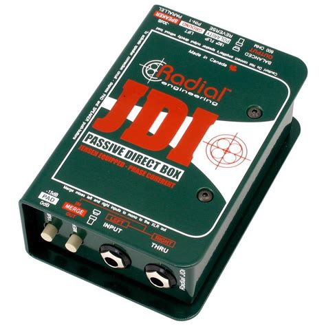Radial Passive Direct Box With Jensen Transformer Jdi Acoustic