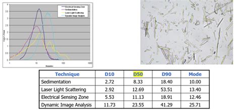 Particle Shape Impact Particle Size Results Using Different Techniques
