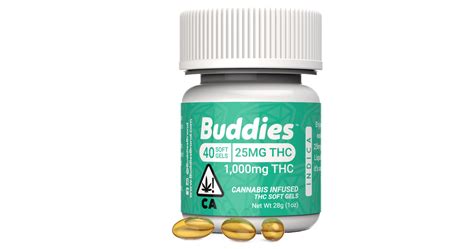 Buddies 25mg Thc Indica Softgels 40ct San Diego Vista And Imperial