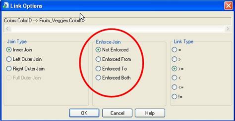 Crystal Reports Examining Join Enforcement Infosol