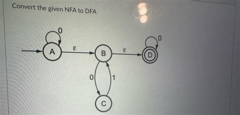 Solved Convert The Given Nfa To Dfa Convert The Given Nfa
