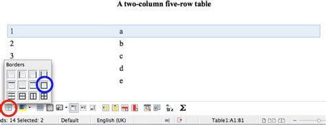 Andreas Technical Tidbits LibreOffice Writer Customize Border Of Every Second Table Row