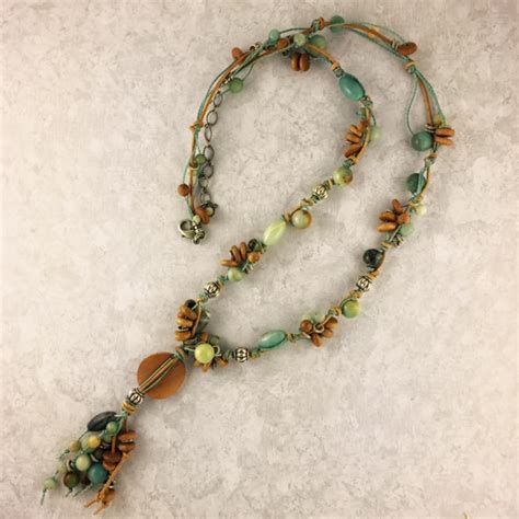 Freeform Macrame Project Using Gemstones And Wood Beads Rocky