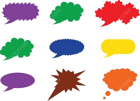 Speech Bubbles Element Blog Communication Vector Element Blog