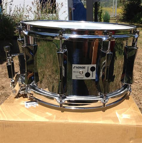 Sonor Phonic Plus D 508x Snare Drum 14 X 8 Ferro Manganese Reverb