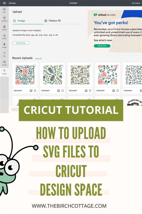 How To Upload SVG Files To Cricut Design Space The Birch Cottage