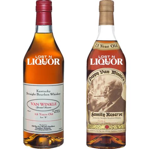 Pappy Van Winkle 12 Year Lot B And 23 Year Bourbon Whiskey Lost N Liquor Online Liquor Store