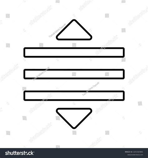 Drag Reorder Icon Line Style Stock Vector Royalty Free