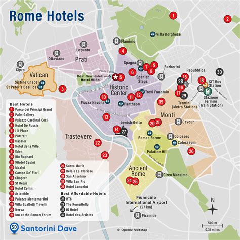 Map Of Tourist Attractions In Rome Photos