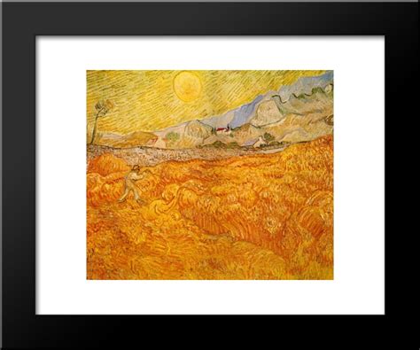 Wheat Field Behind Saint Paul Hospital With A Reaper 20x24 Framed Art