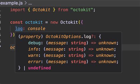 BUG Log Option Doesn T Work But The Types Suggest That It Should
