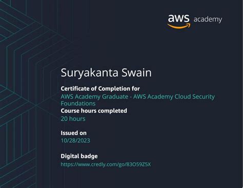 Aws Awssecurity Awsacademy Suryakanta Swain