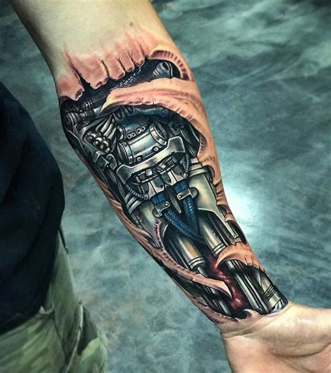 Bionic Forearm Tattoo