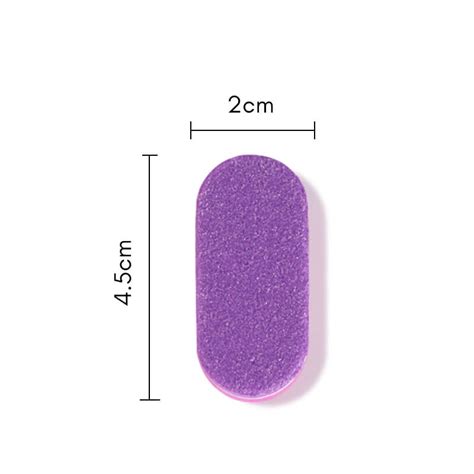 Double Sided Sponge File Pink And Purple Mini Nail Buffer 100 180 Vettsy