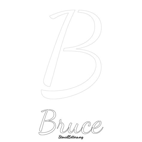 Bruce Free Printable Name Stencils With 6 Unique Typography Styles And