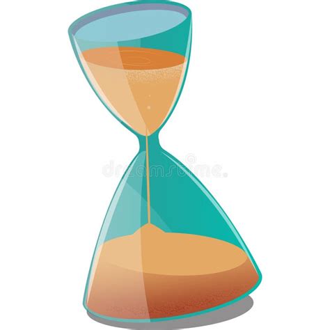 Hourglass With Sand On Purple Background Generative Ai Stock
