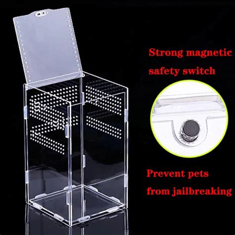 Nano Arboreal Tarantula Enclosure Magnetic Acrylic Reptile Habitat