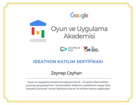 Ideathon Zeynep Ceyhan