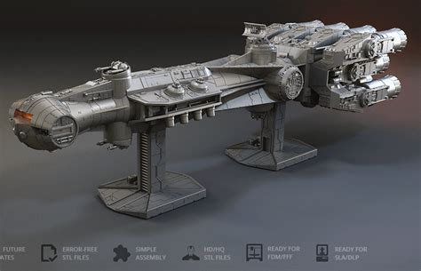 Star Wars Corellian Corvette D Printable Model Stl 3d Kiee Shop