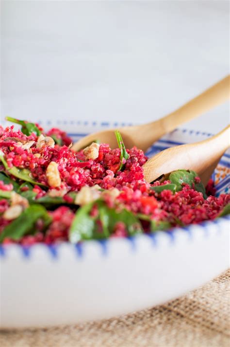 Pink Quinoa Salad With Walnuts Claire K Creations