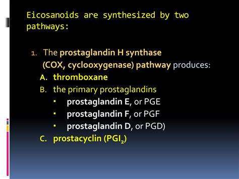 Ppt Eicosanoids Powerpoint Presentation Free Download Id9581895