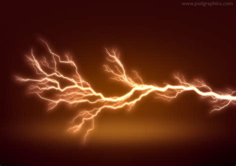 Lightning Effect Psd Template Psdgraphics